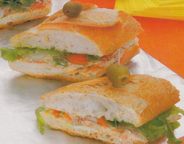 Sanduíche de metro de frango – Receitas Pra Você